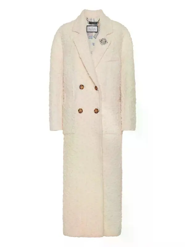 Philipp Plein Double-breasted Bouclé Coat