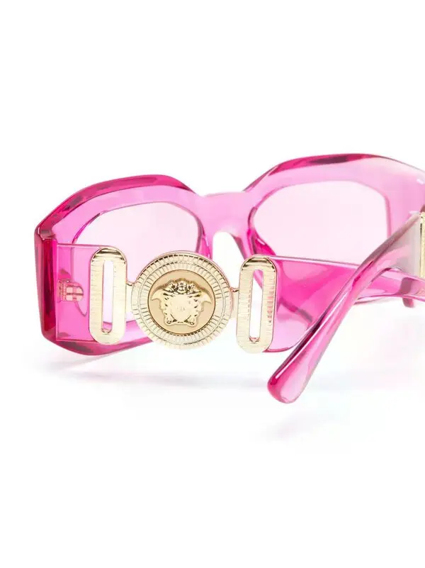 Versace Medusa Biggie Transparent-design Sunglasses