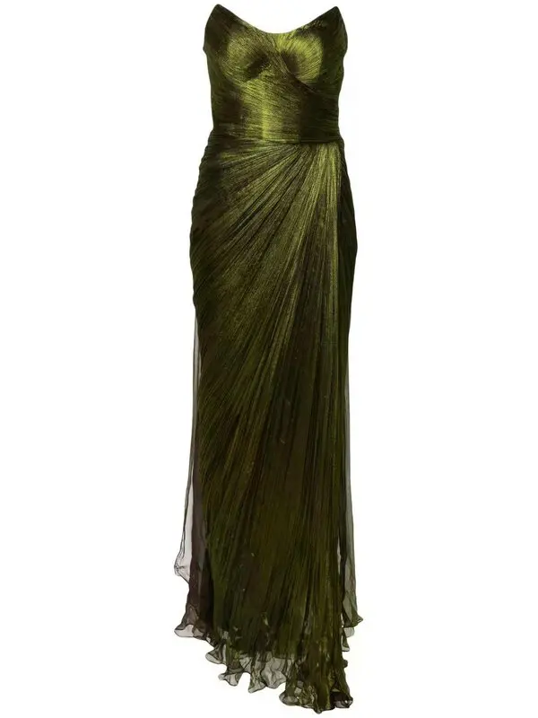 IRIS SERBAN Leila Maxi Dress - Green
