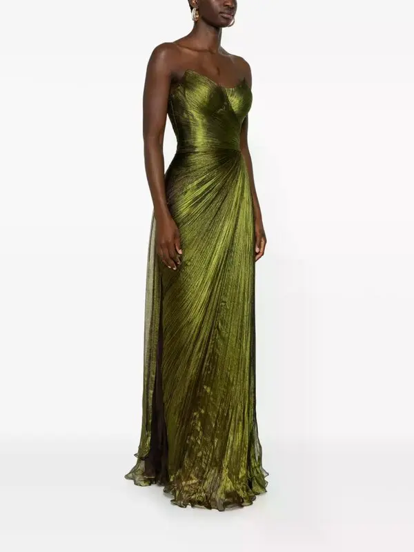 IRIS SERBAN Leila Maxi Dress - Green