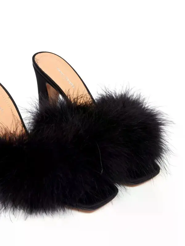 MAISON MARGIELA Feather Sandals - Black