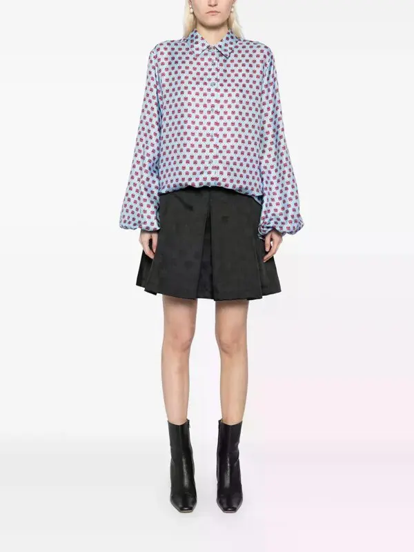 MACGRAW Scholarship" Printed Silk Shirt
