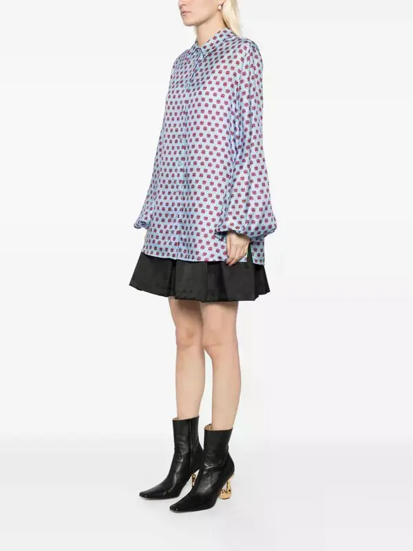 MACGRAW Scholarship" Printed Silk Shirt