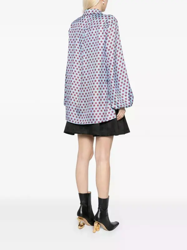 MACGRAW Scholarship" Printed Silk Shirt