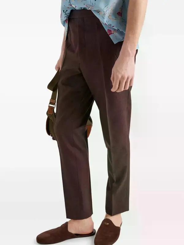 Prada Wool And Silk Trousers
