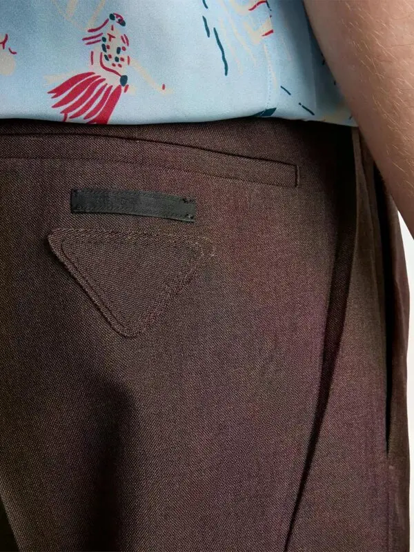 Prada Wool And Silk Trousers