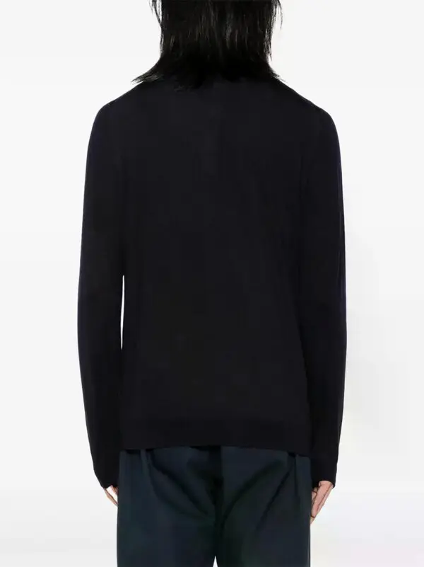 Fedeli Virgin-wool Polo Shirt - Blue