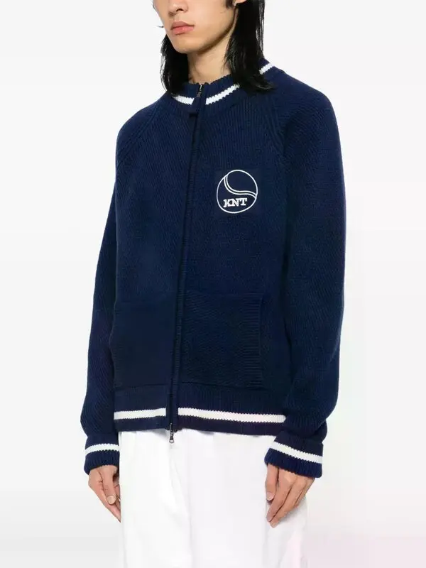 Kiton Logo Patched Jacket