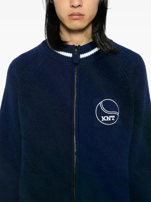 Kiton Logo Patched Jacket