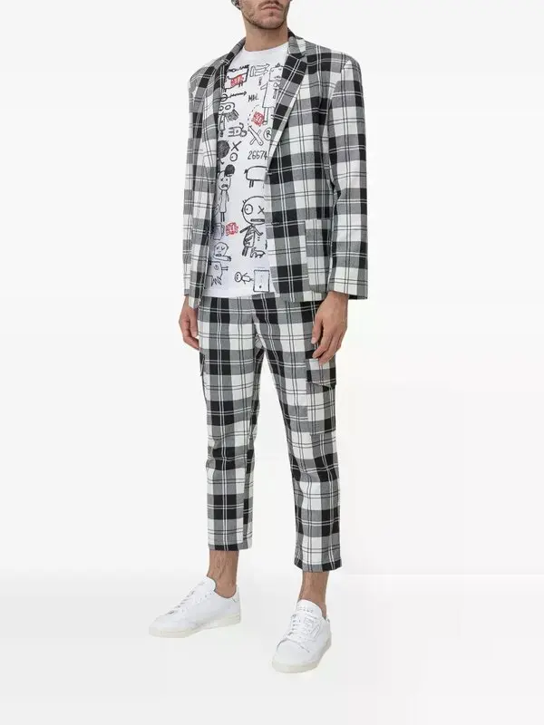MTL STUDIO Checked Trousers