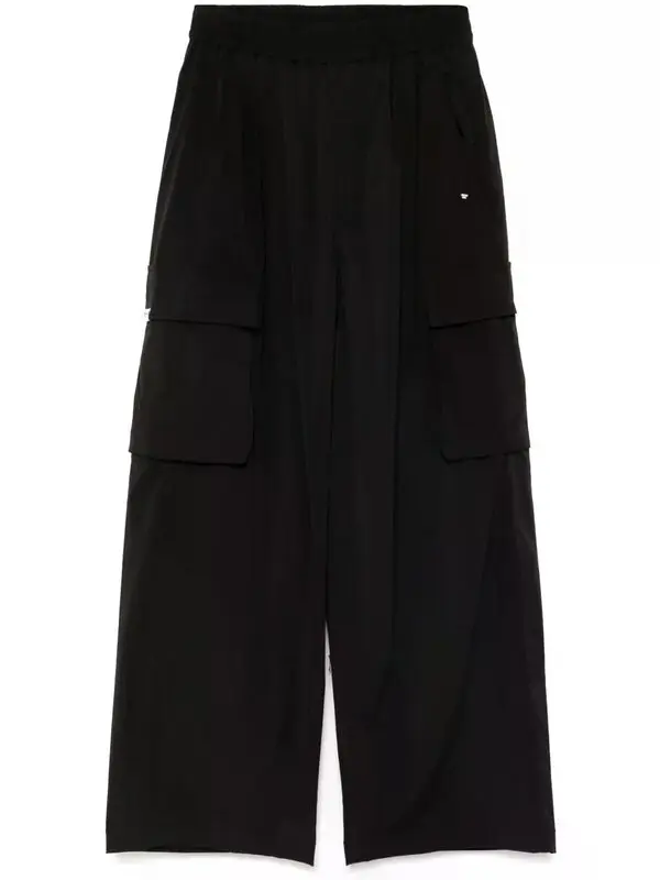 CHOCOOLATE Wide-leg Cargo Trousers - Black