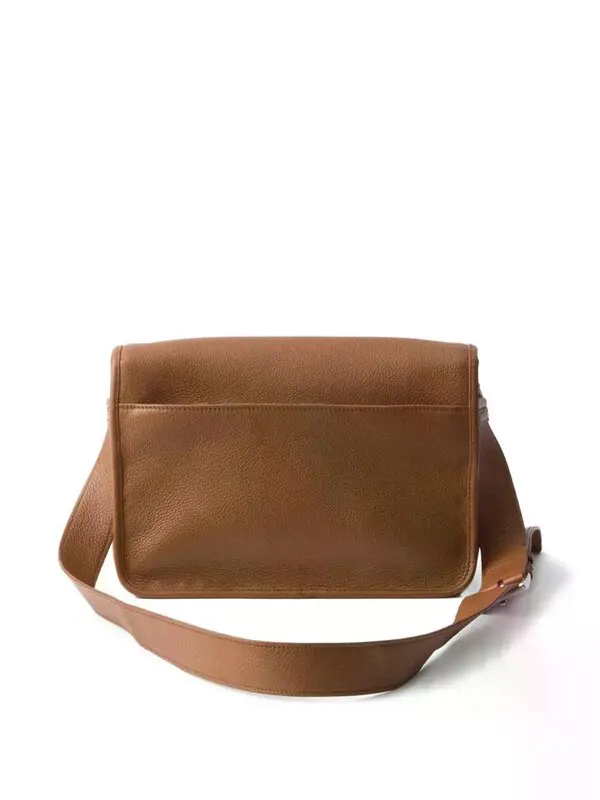 Prada Leather Messenger Bag - Brown