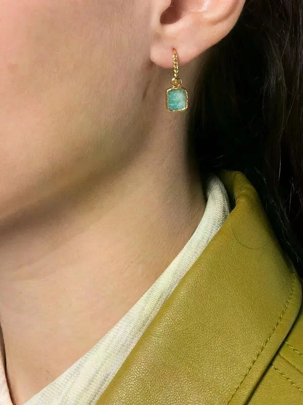 MISSOMA Mini Amazonite Hoop Earrings