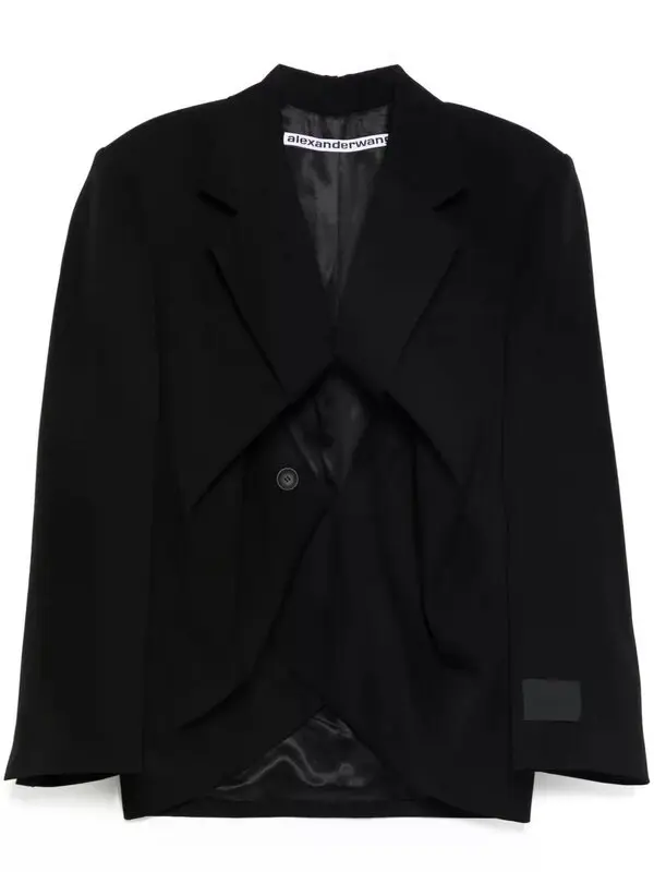 Alexander Wang Exaggerated Split-front Blazer