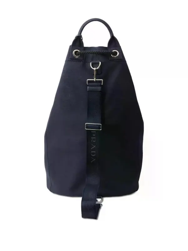 Prada Canvas Drawstring Duffle Bag - Blue