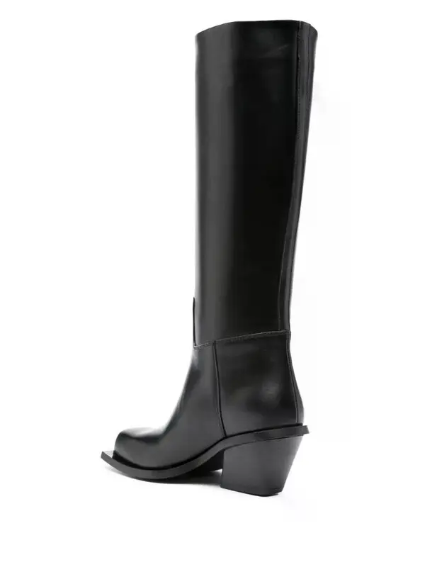 GIABORGHINI Square-toe Leather Boots