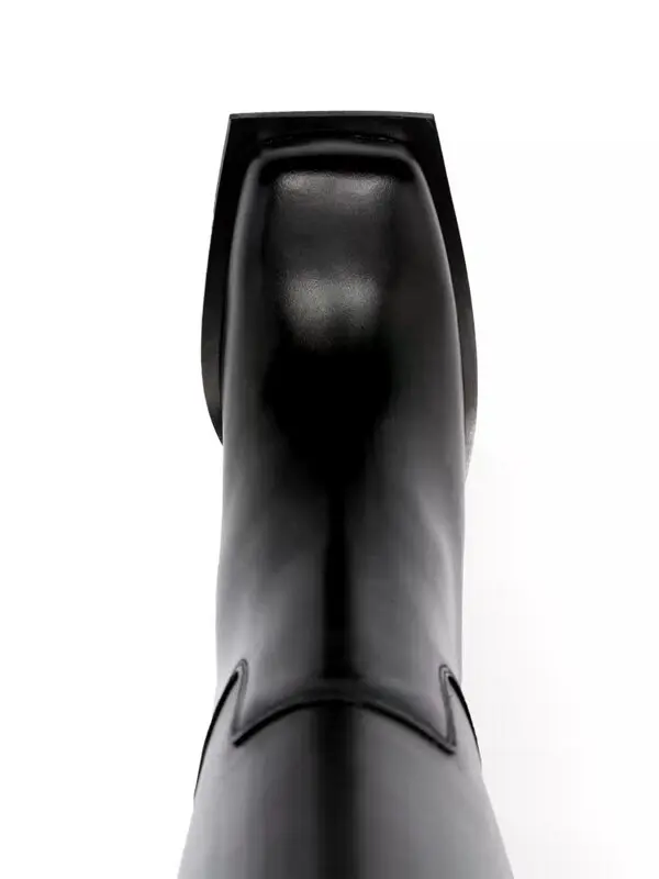 GIABORGHINI Square-toe Leather Boots