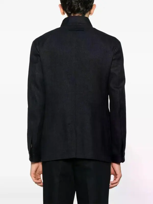 Zegna Twill Jacket - Blue