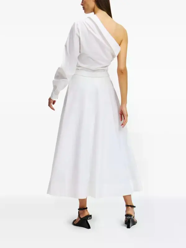 Karl Lagerfeld Poplin Midi Skirt