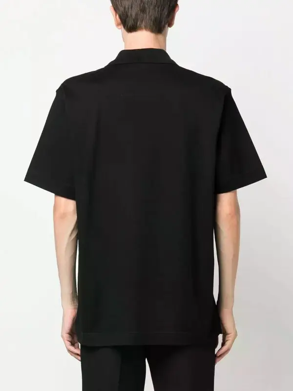 Givenchy Logo-plaque Cotton Polo Shirt