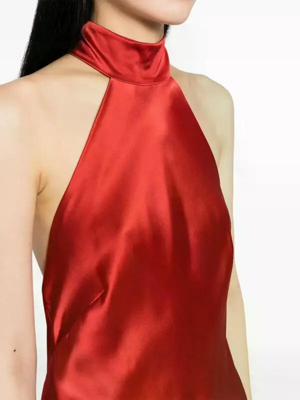 Michelle Mason Halterneck Silk Gown