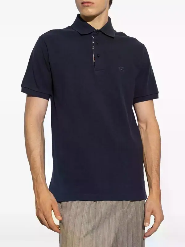 Etro Logo-embroidered Cotton Polo Shirt