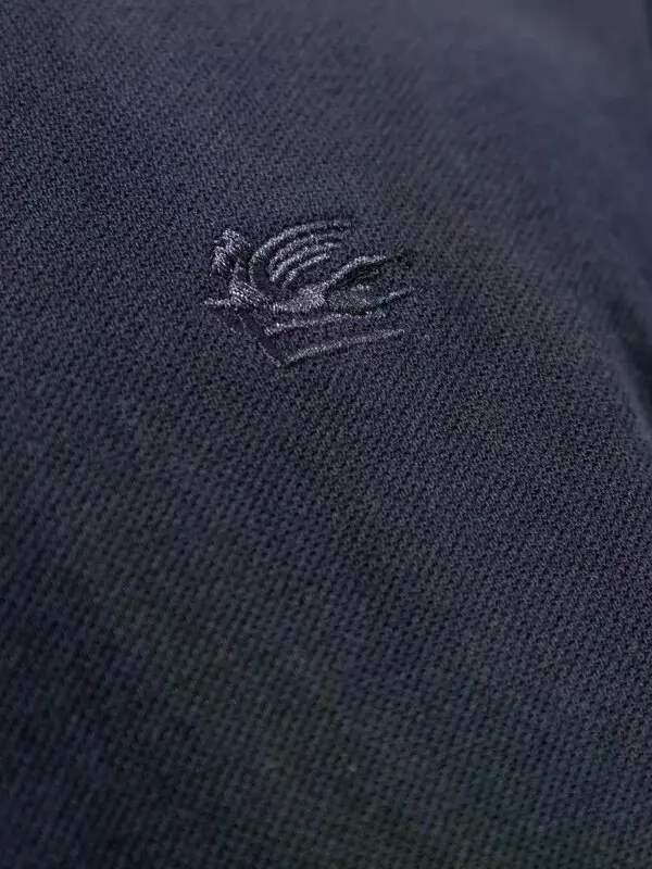 Etro Logo-embroidered Cotton Polo Shirt