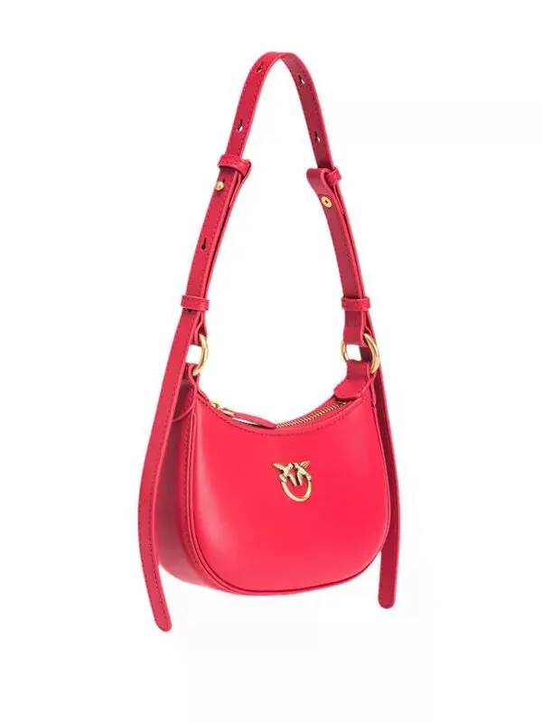 Pinko Mini Half Moon Leather Shoulder Bag