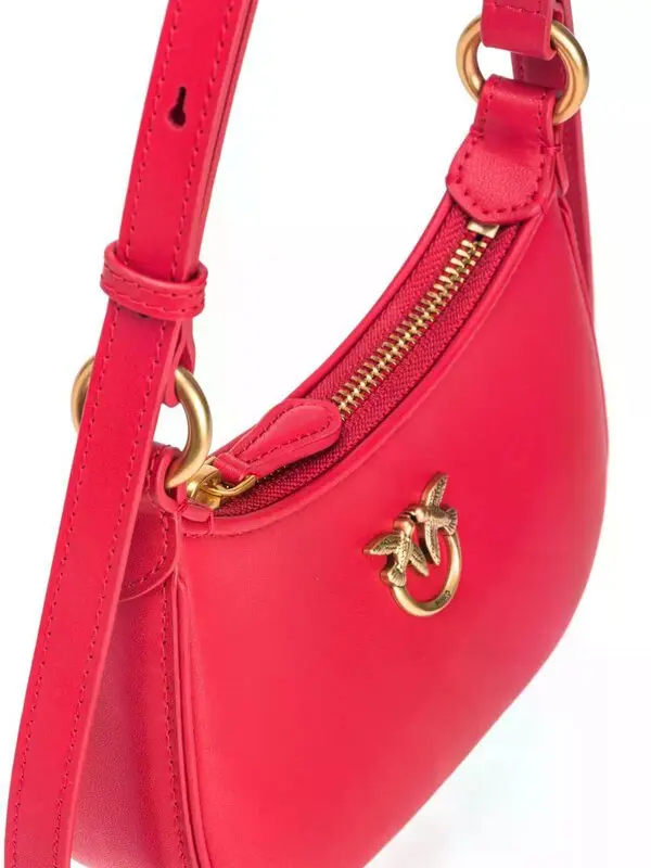 Pinko Mini Half Moon Leather Shoulder Bag