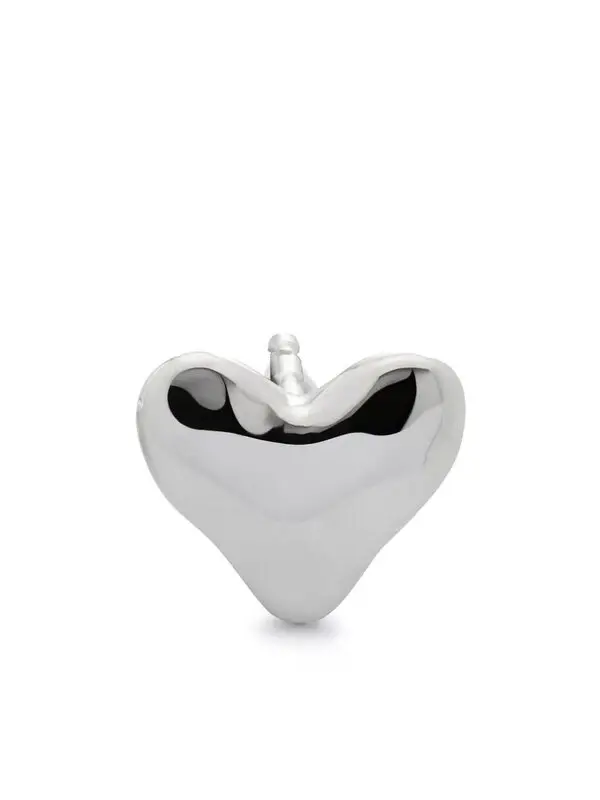 Monica Vinader Heart Stud Earrings - Silver