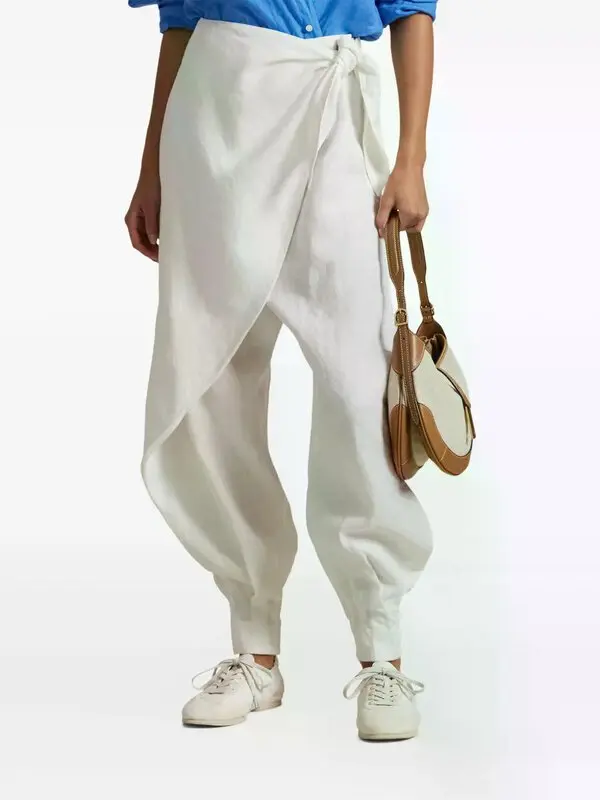 Polo Ralph Lauren Draped Wrap Trousers - White