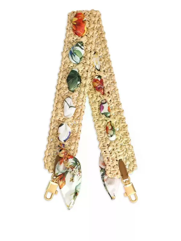 Dolce & Gabbana Scarf-detailed Bag Strap - Neutrals