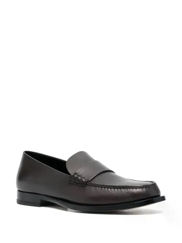 THE ROW Novus Leather Loafers