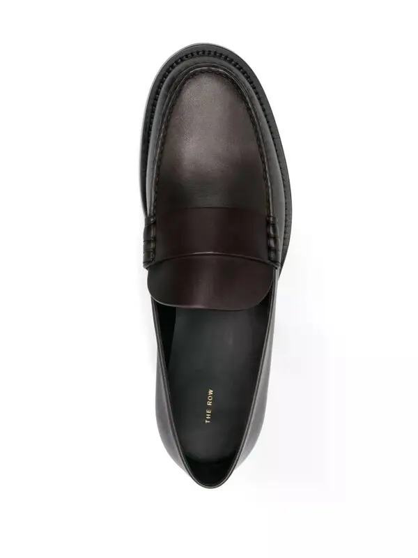 THE ROW Novus Leather Loafers