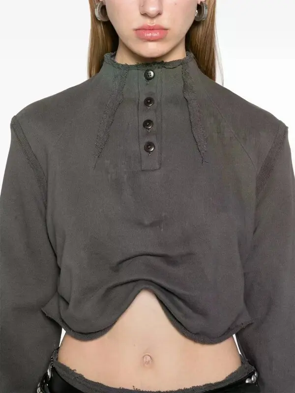 ELENA VELEZ Amish Cropped Sweatshirt