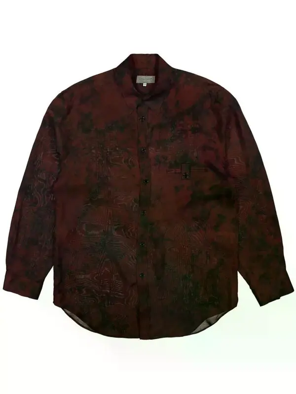 Yohji Yamamoto Graphic-print Shirt - Red