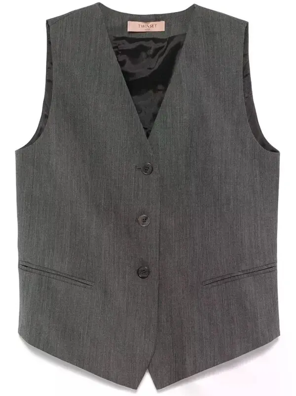 TWINSET Textured Waistcoat