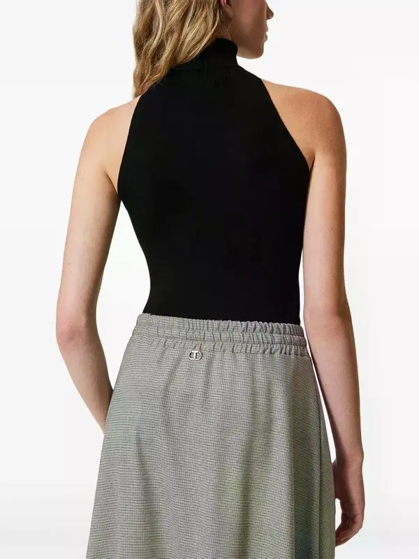TWINSET Logo-plaque Knitted Top