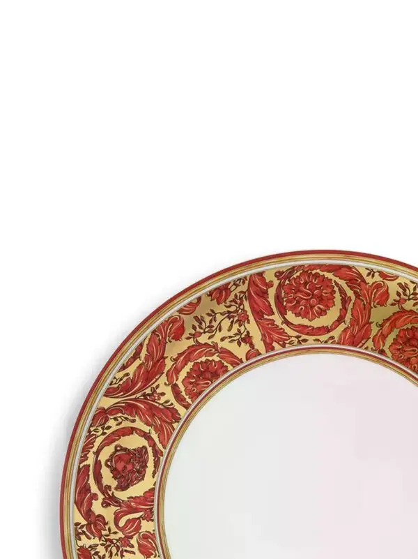 Versace Medusa Garland Dinner Plate - Red