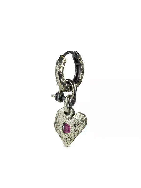 PARTS OF FOUR Jazz's Solid Heart Earring - Silver
