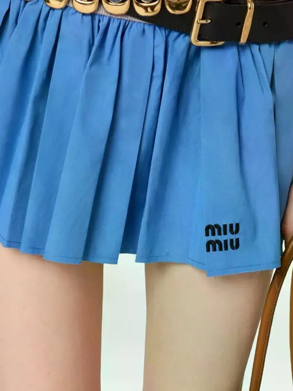 Miu Miu Paneled Mini Skirt