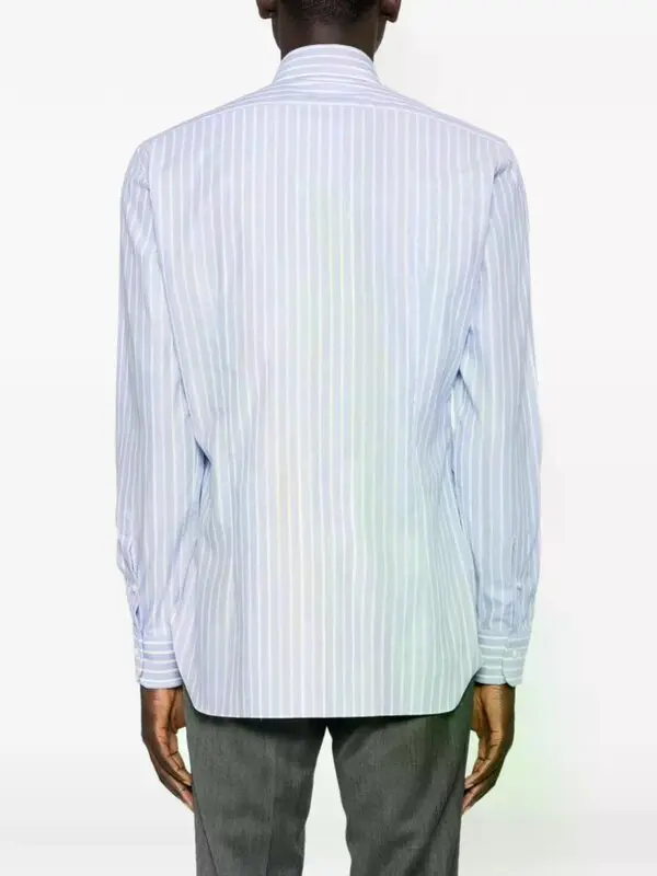 BARBA NAPOLI Striped Shirt - Blue