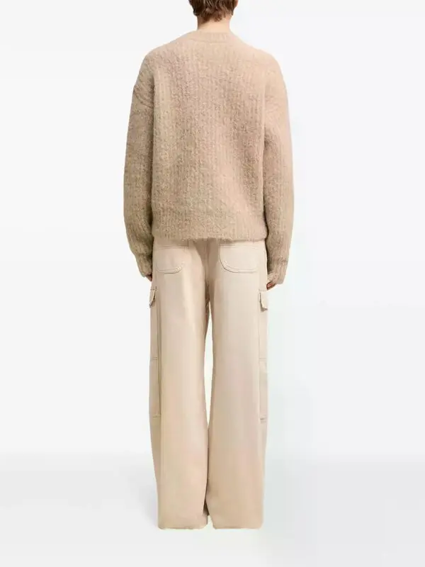 AMI Paris Ribbed Wool Blend Jumper