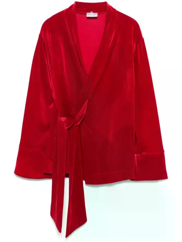 Alchemy Fashions X Lia Aram Velvet Jacket - Red