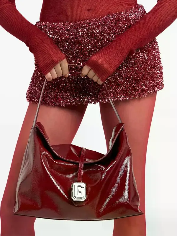Gcds Large Leather Comma Bag