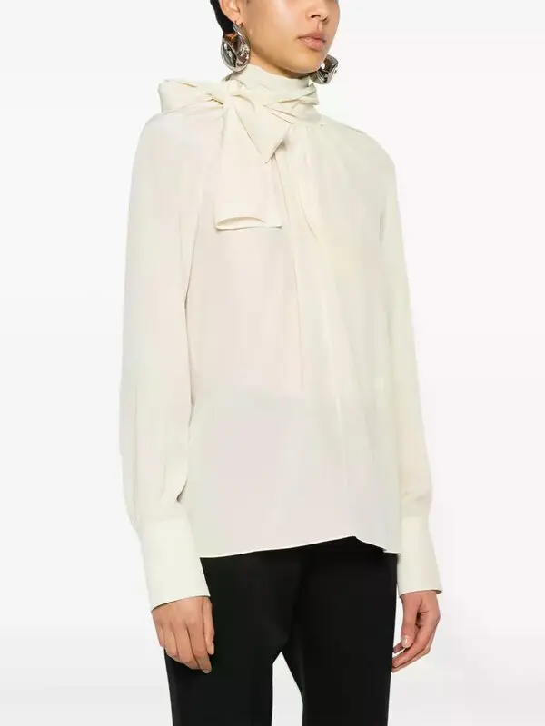 Givenchy 4g Silk Crepe Blouse