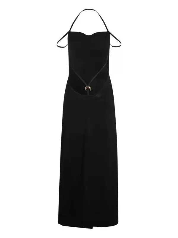 MARINE SERRE Halterneck Dress