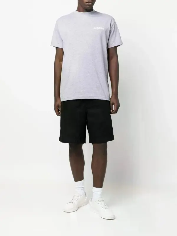 Jacquemus Logo-print Cotton T-shirt - Grey