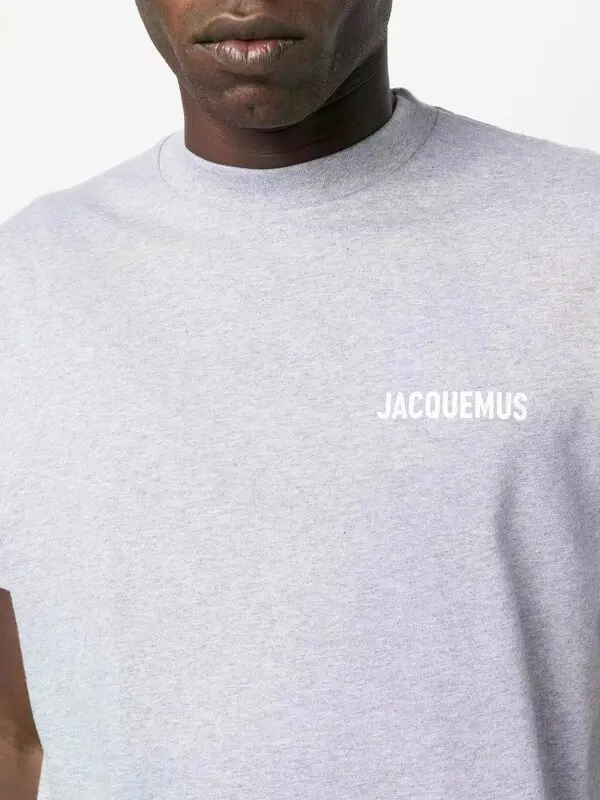 Jacquemus Logo-print Cotton T-shirt - Grey