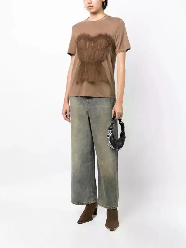JNBY High-waisted Wide Leg Jeans
